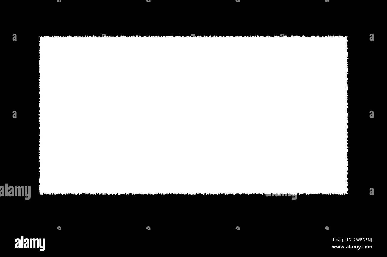 Set of torn paper pieces. White grunge jagged rectangle frames. Vector ...