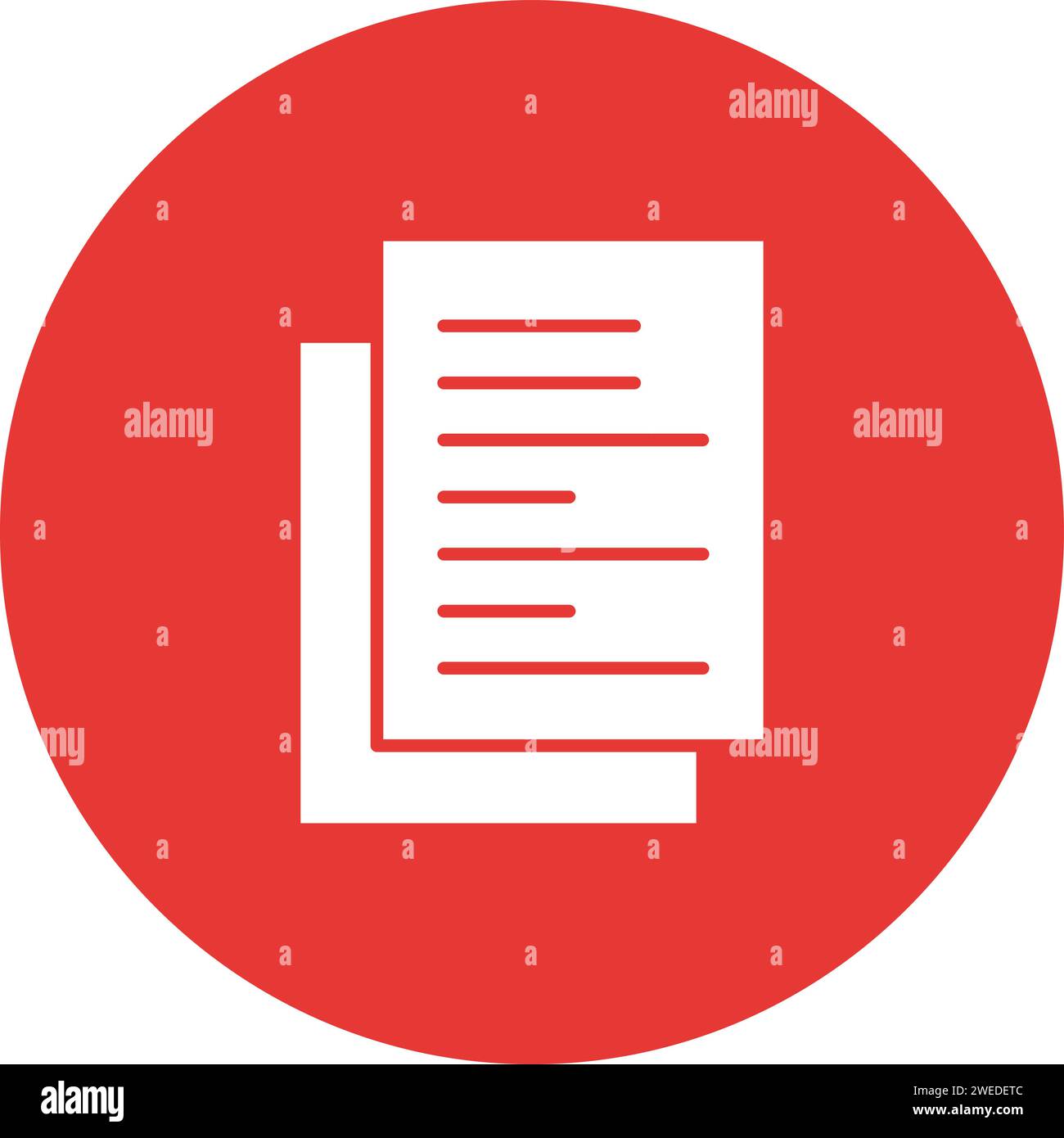 Documents icon vector image Stock Vector Image & Art - Alamy