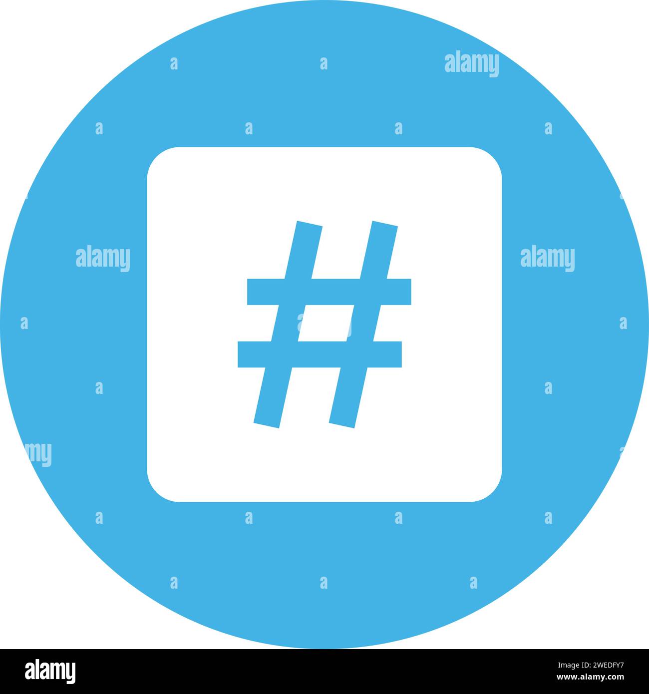 Keycap Number Sign icon vector image Stock Vector Image & Art - Alamy