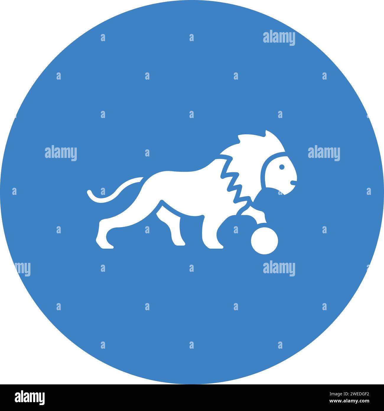 Lion Performing icon vector image. Suitable for mobile application web ...
