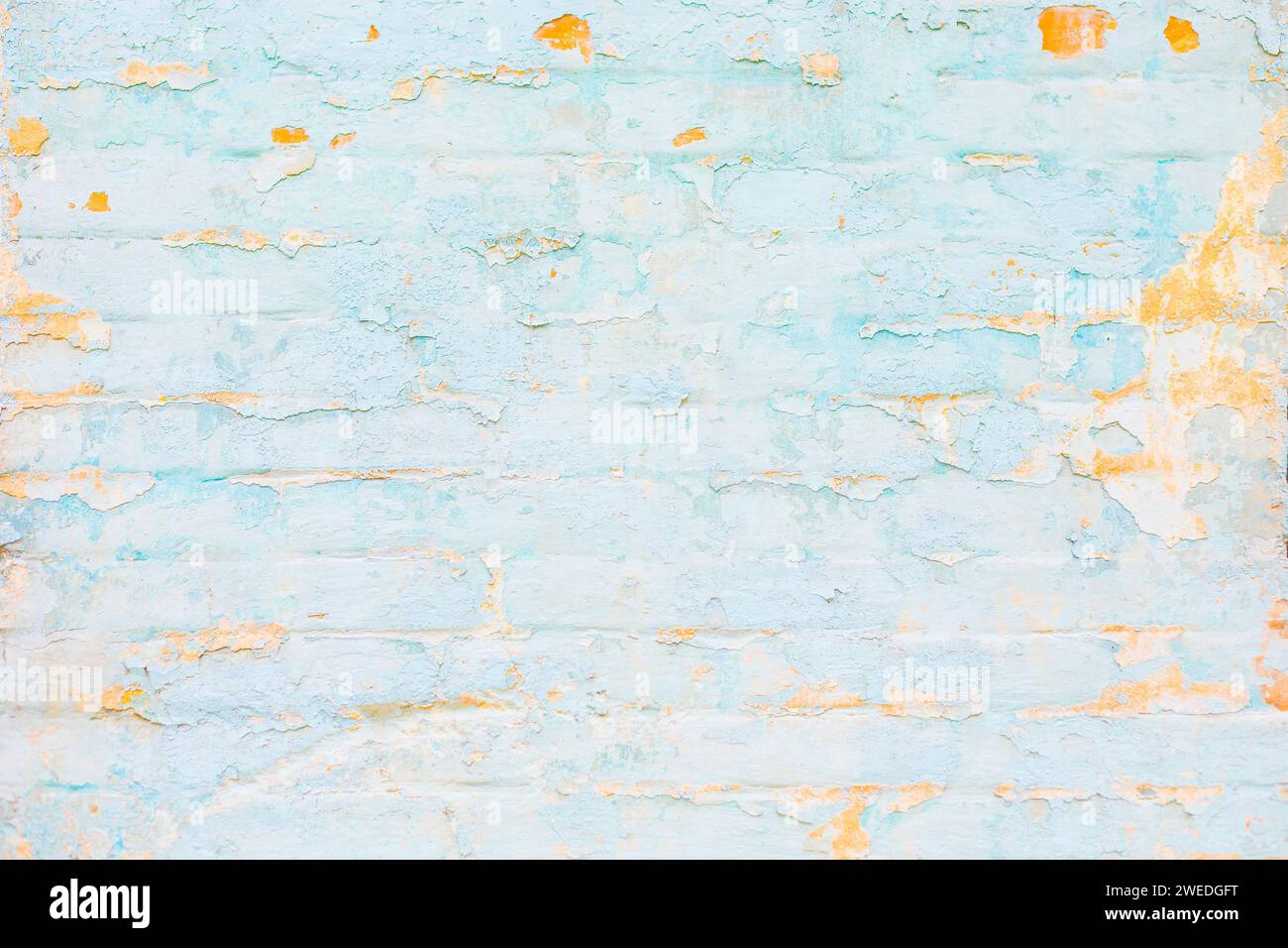 Vintage Blue Textured Wall With Peeling Paint Indicating Age and ...