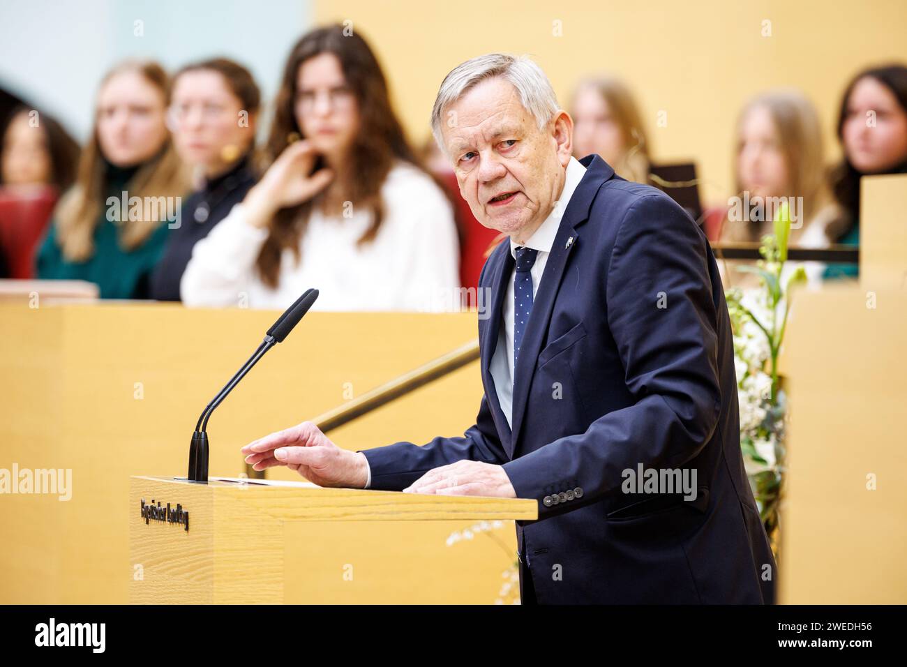 Munich, Germany. 24th Jan, 2024. Karl Freller (CSU), Director of the ...