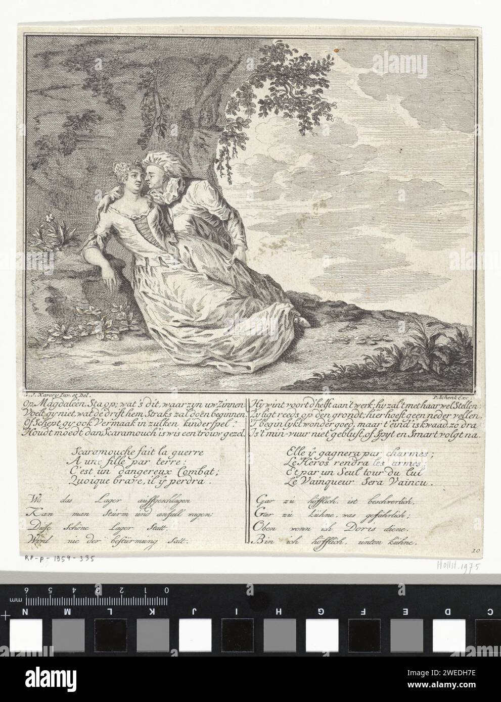Magdaleen and Scaramouche, Anonymous, After Gerardus Josephus Xavery ...