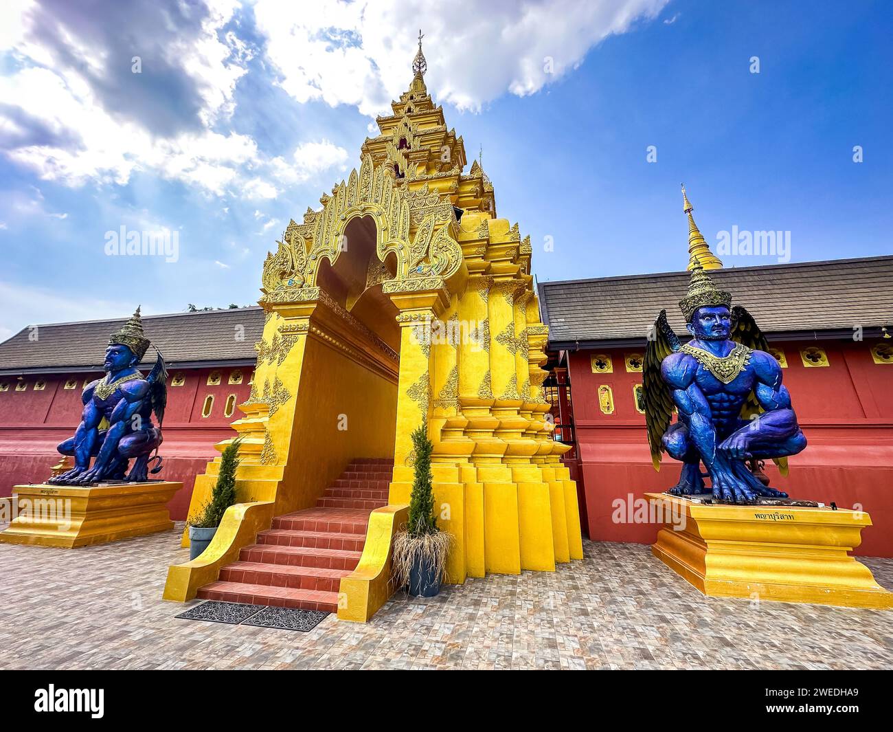 Wat Doi Prachan Mae Tha in Lapmpang, Thailand Stock Photo - Alamy