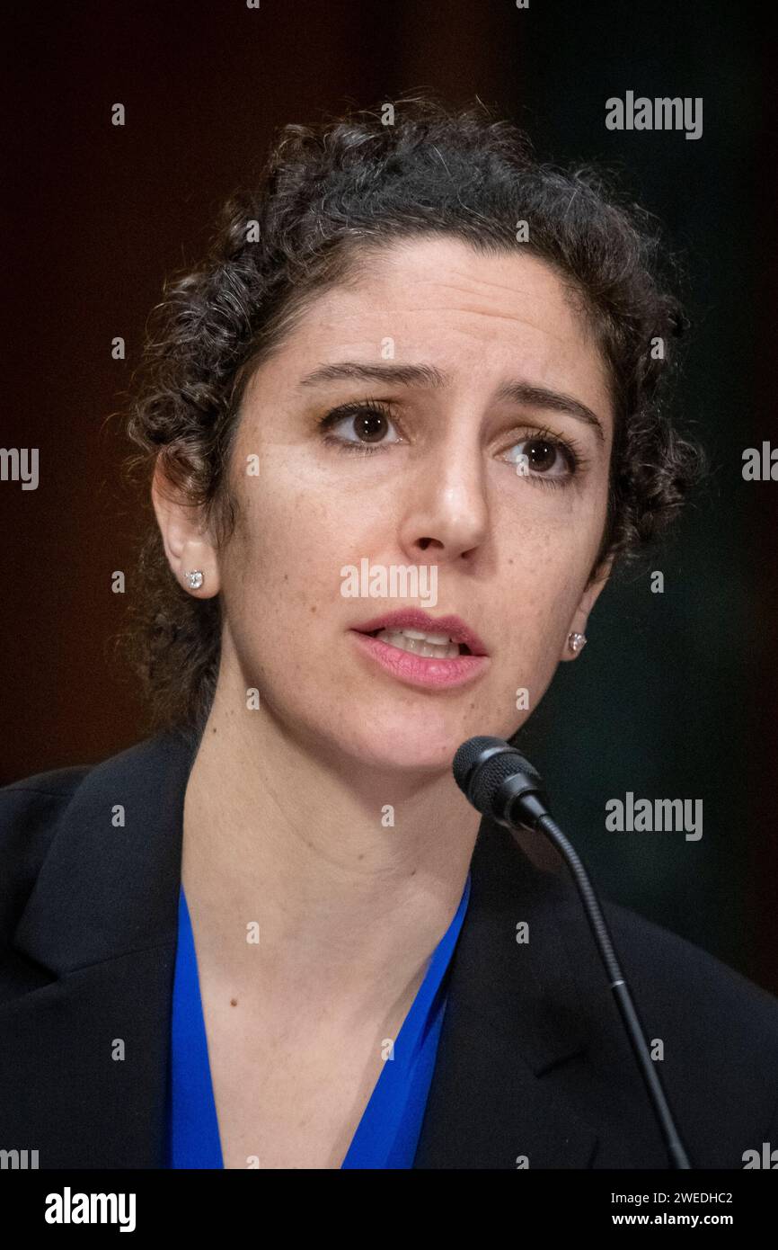 Washington, Vereinigte Staaten. 24th Jan, 2024. Rebecca Wexler ...