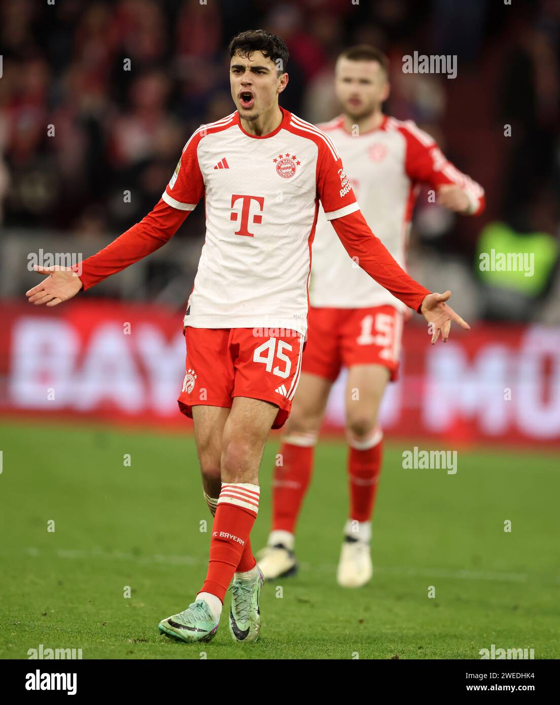 Aleksandar Pavlovic of Bayern Muenchen Fussball 1 . Bundesliga Saison ...