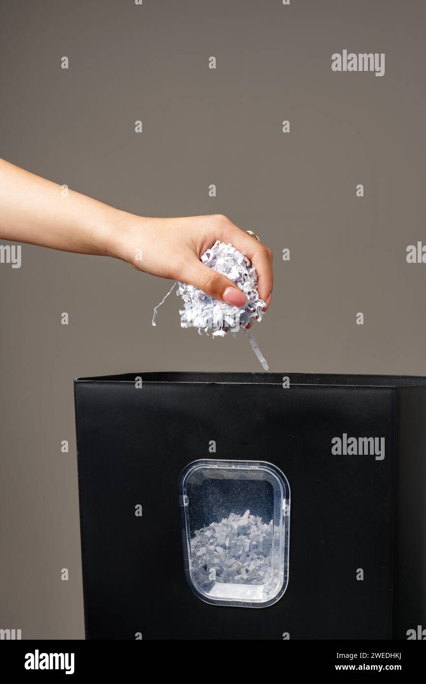 Shredding the evidence hi-res stock photography and images - Alamy
