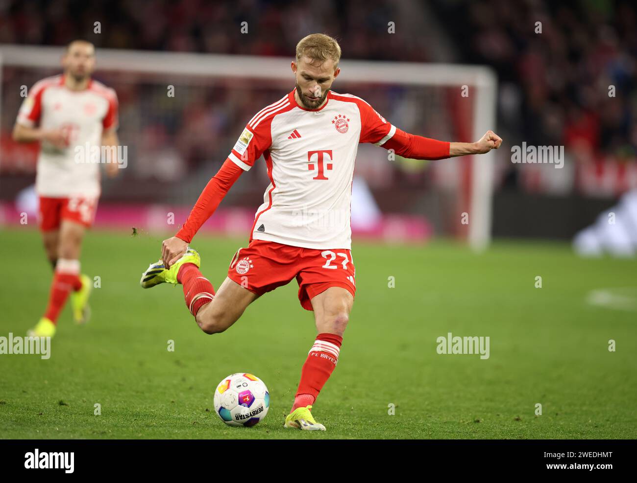 Konrad Laimer of Bayern Muenchen Fussball 1 . Bundesliga Saison 2023 / ...