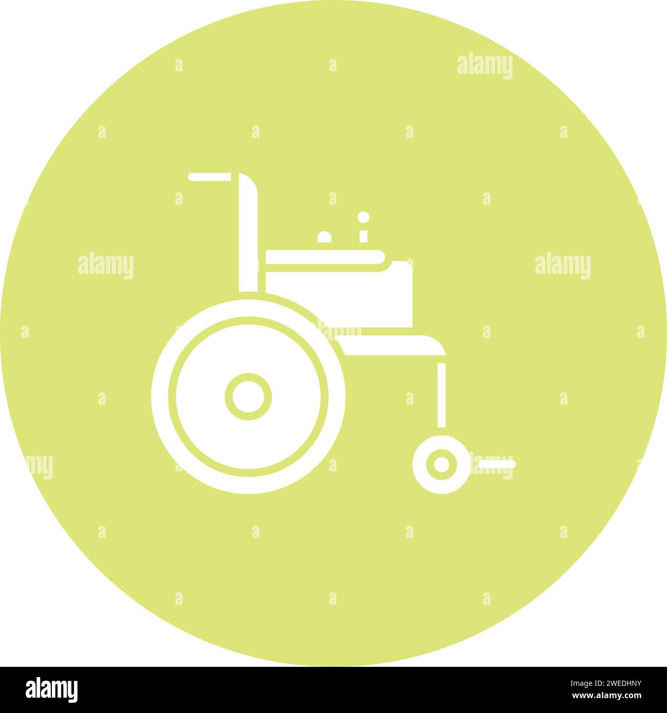 Motorized Wheelchair icon vector image. Suitable for mobile application ...