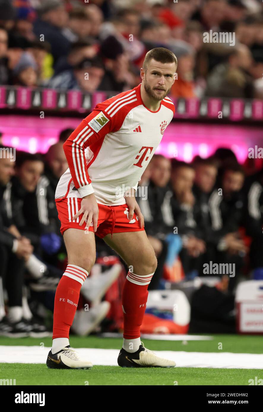 Eric Dier of Bayern Muenchen Fussball 1 . Bundesliga Saison 2023 / 2024 ...