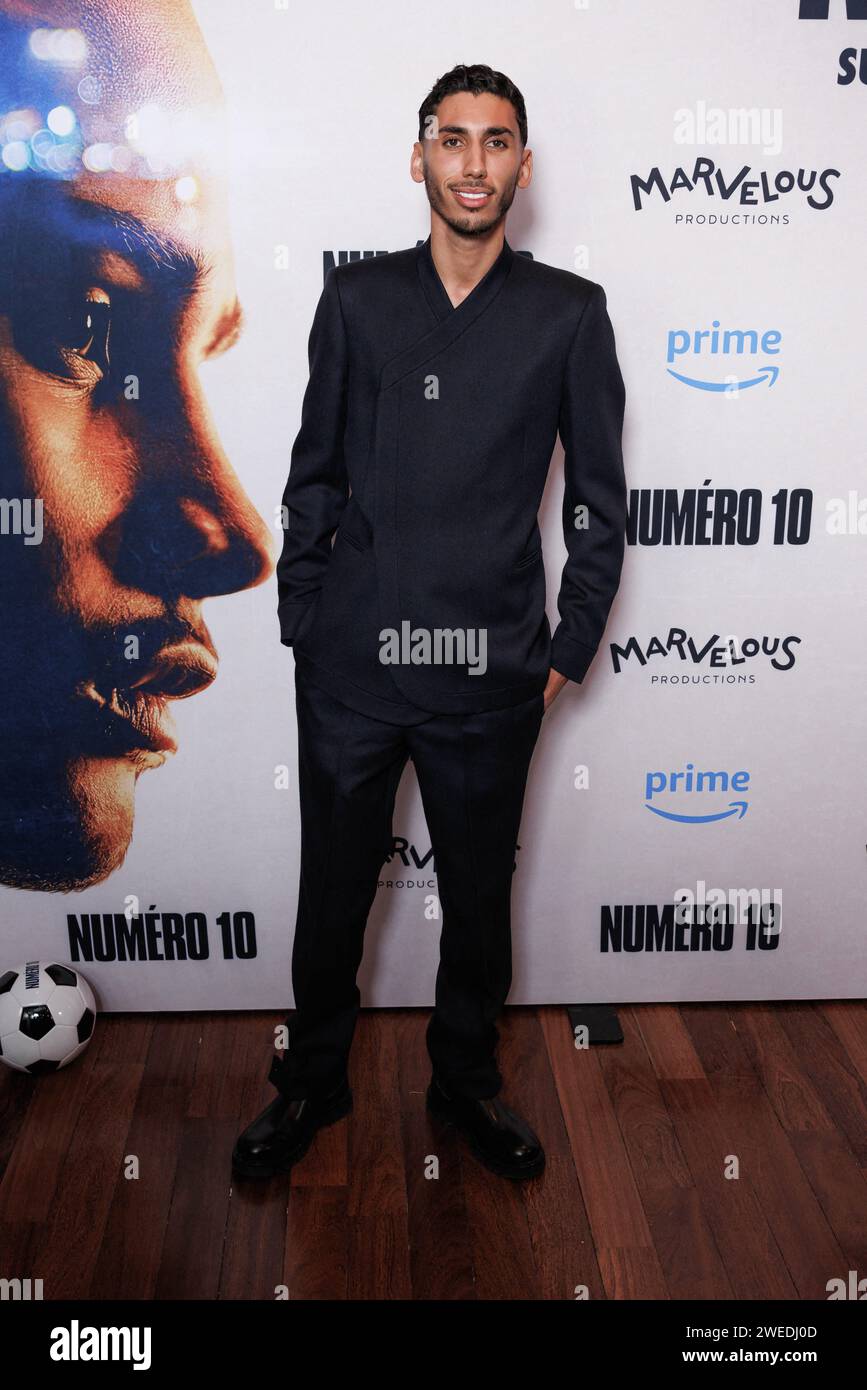 Paris, France. 24th Jan, 2024. Ilyes Djadel attending the photocall for ...