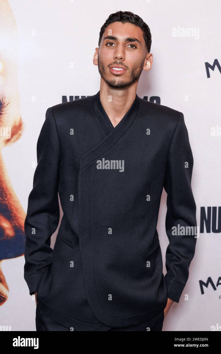 Paris, France. 24th Jan, 2024. Ilyes Djadel attending the photocall for ...