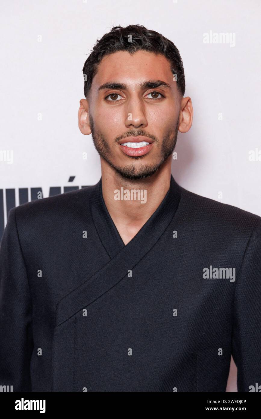 Paris, France. 24th Jan, 2024. Ilyes Djadel attending the photocall for ...