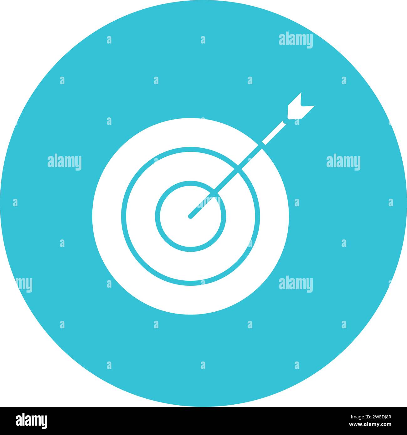 On Target icon vector image Stock Vector Image & Art - Alamy