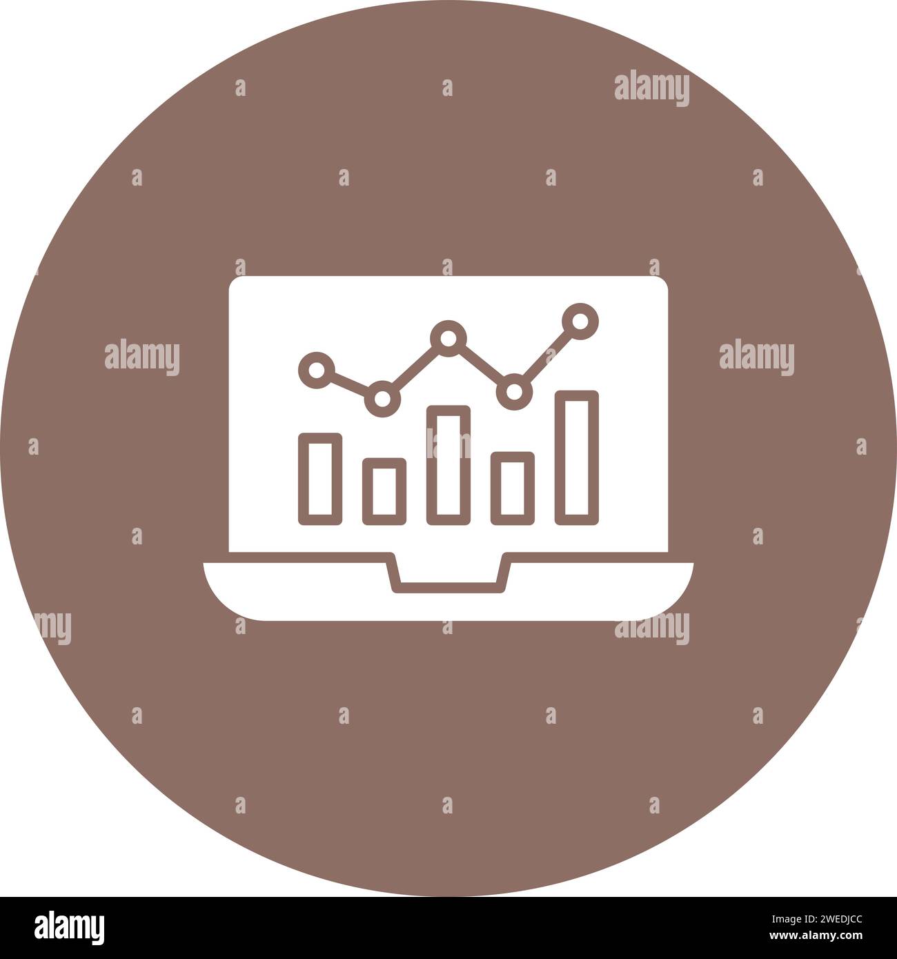 Online Statistics icon vector image Stock Vector Image & Art - Alamy