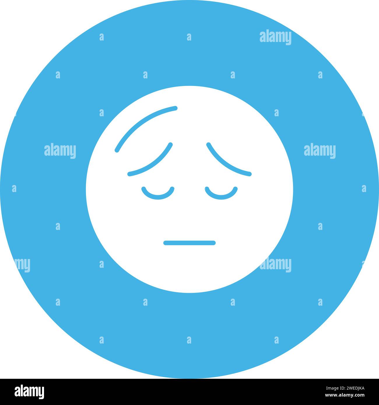 Pensive emoticon hi-res stock photography and images - Alamy