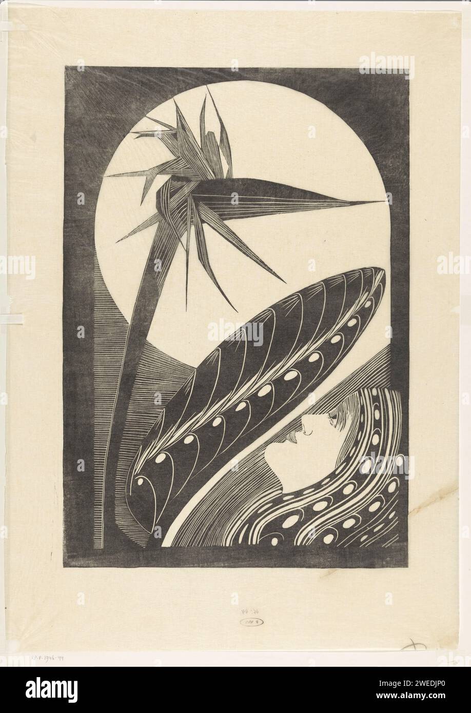 Faded Strelitzia, Samuel Jessurun de Mesquita, 1934 print At the bottom ...
