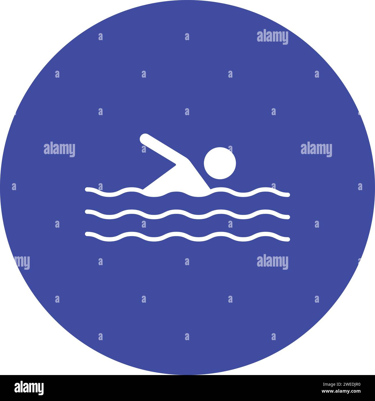 Swimmer swimming freestyle illustration hi-res stock photography and ...
