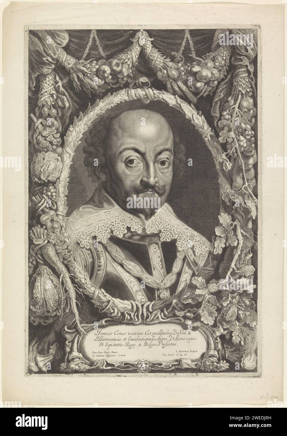 Portrait of Johan VIII, count of Nassau -Siegen, Jonas Suyderhoef ...