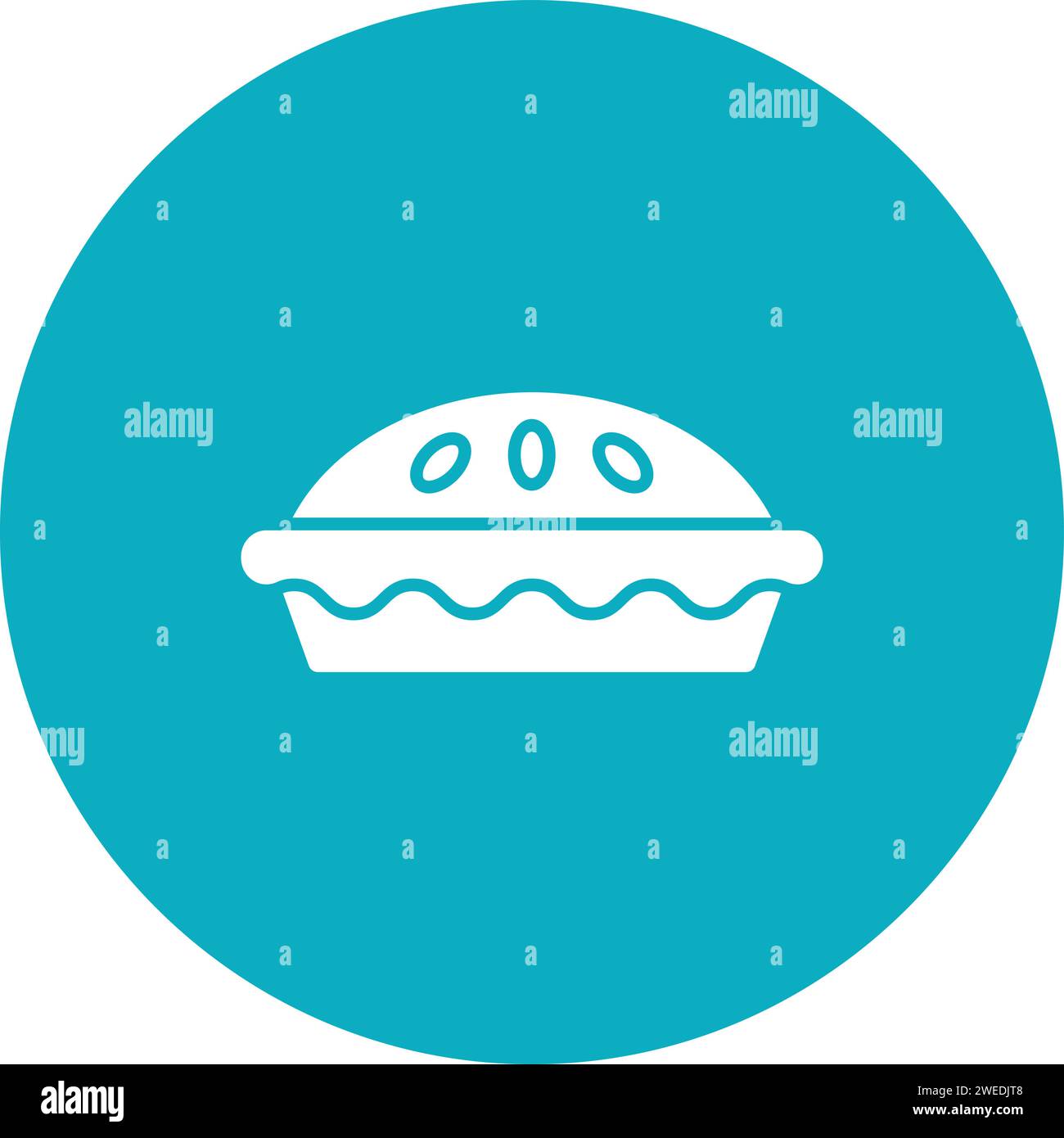 Pie icon vector image Stock Vector Image & Art - Alamy