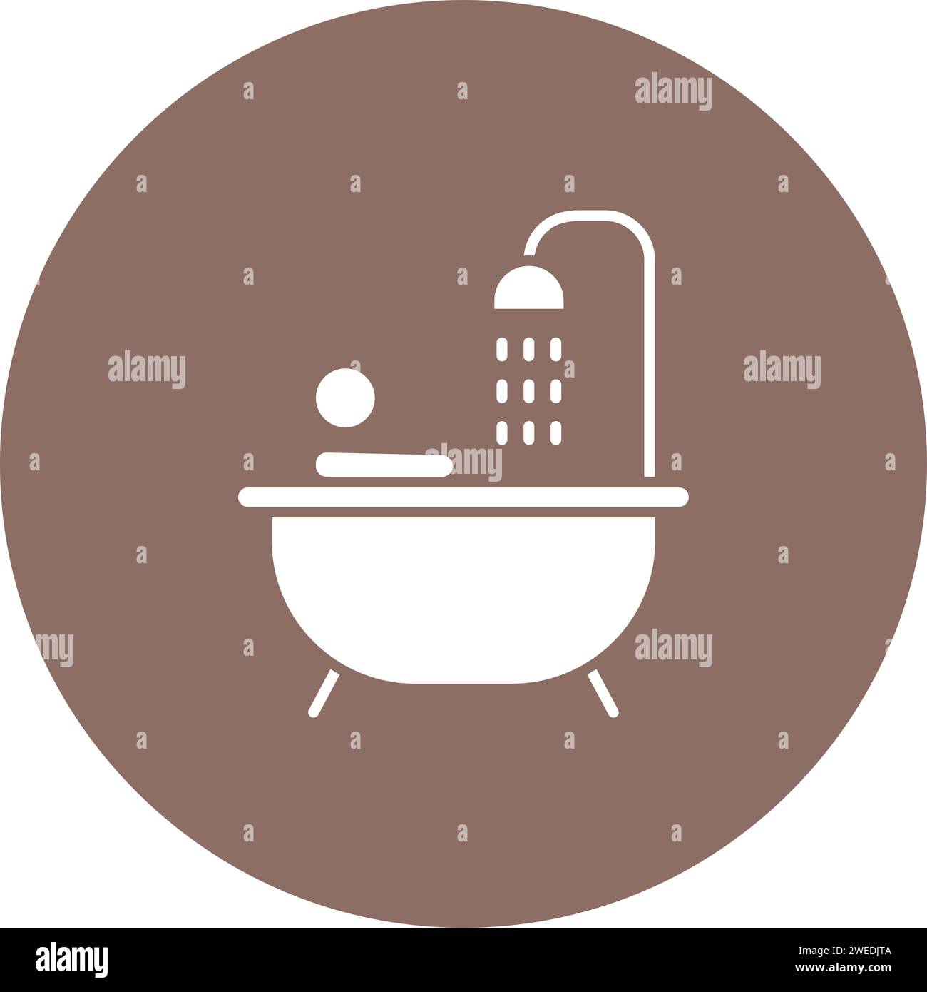 Person Taking Bath icon vector image Stock Vector Image & Art - Alamy