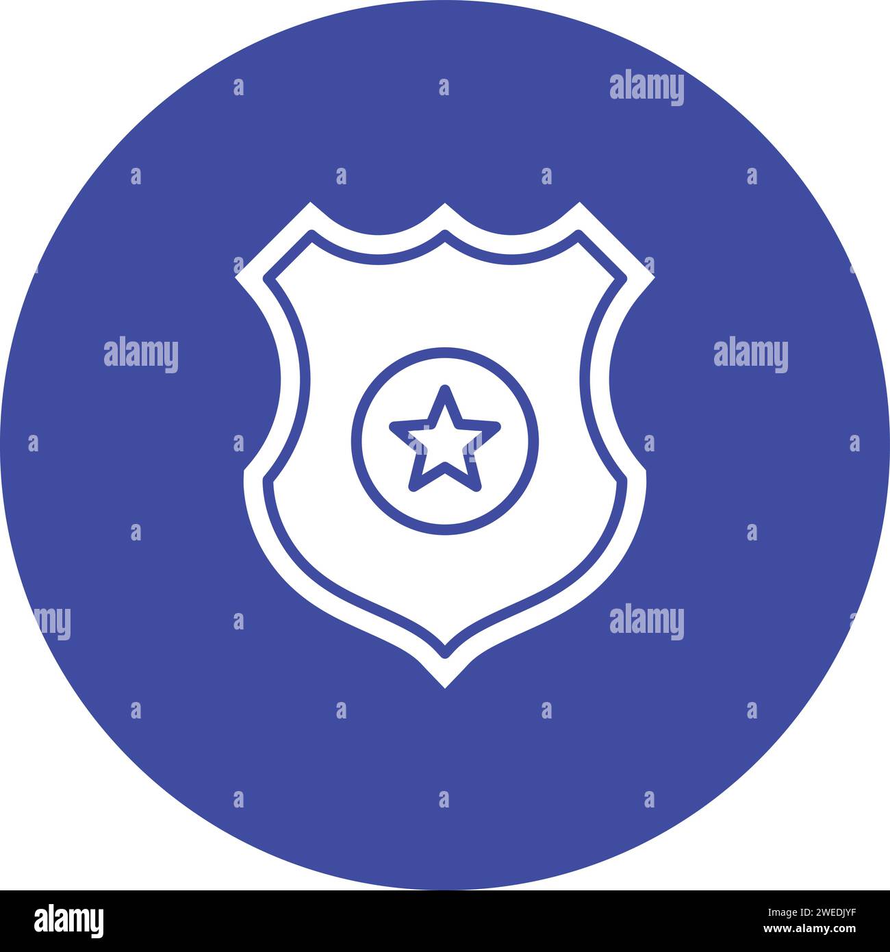 Police Badge icon vector image Stock Vector Image & Art - Alamy