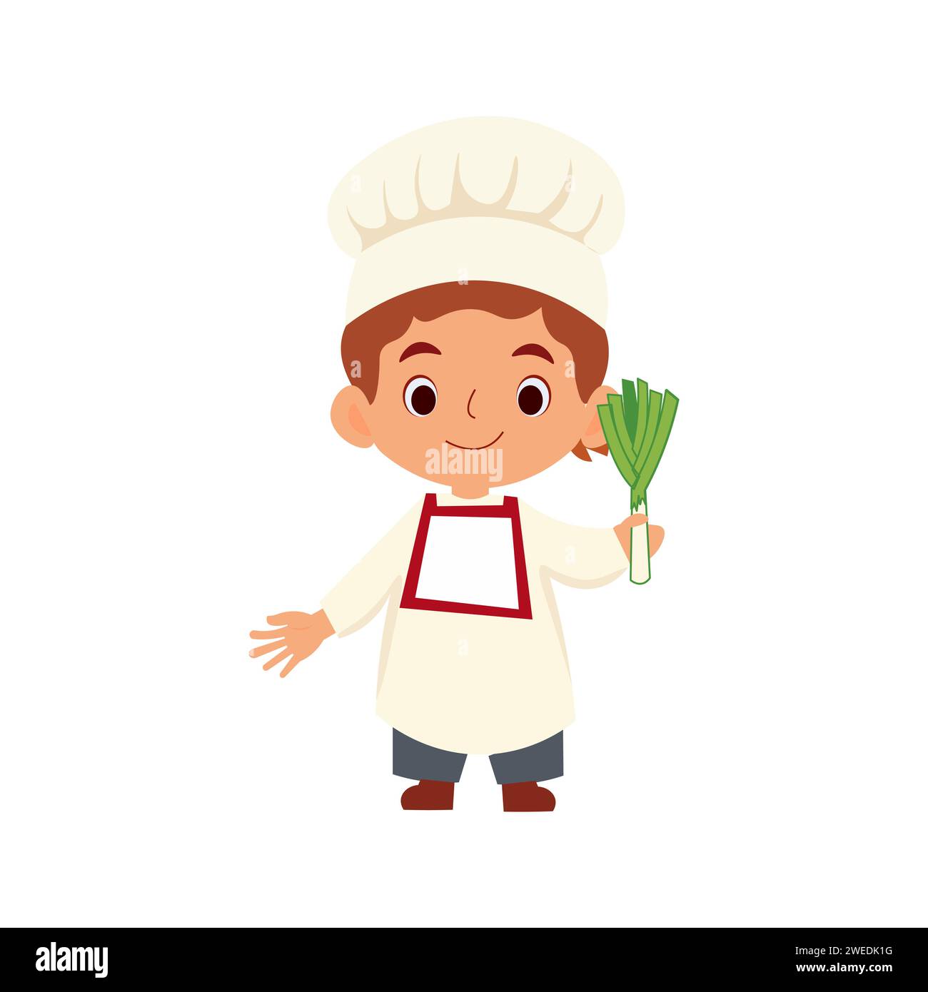 children cook vector illustration. Little chef vector illustration ...
