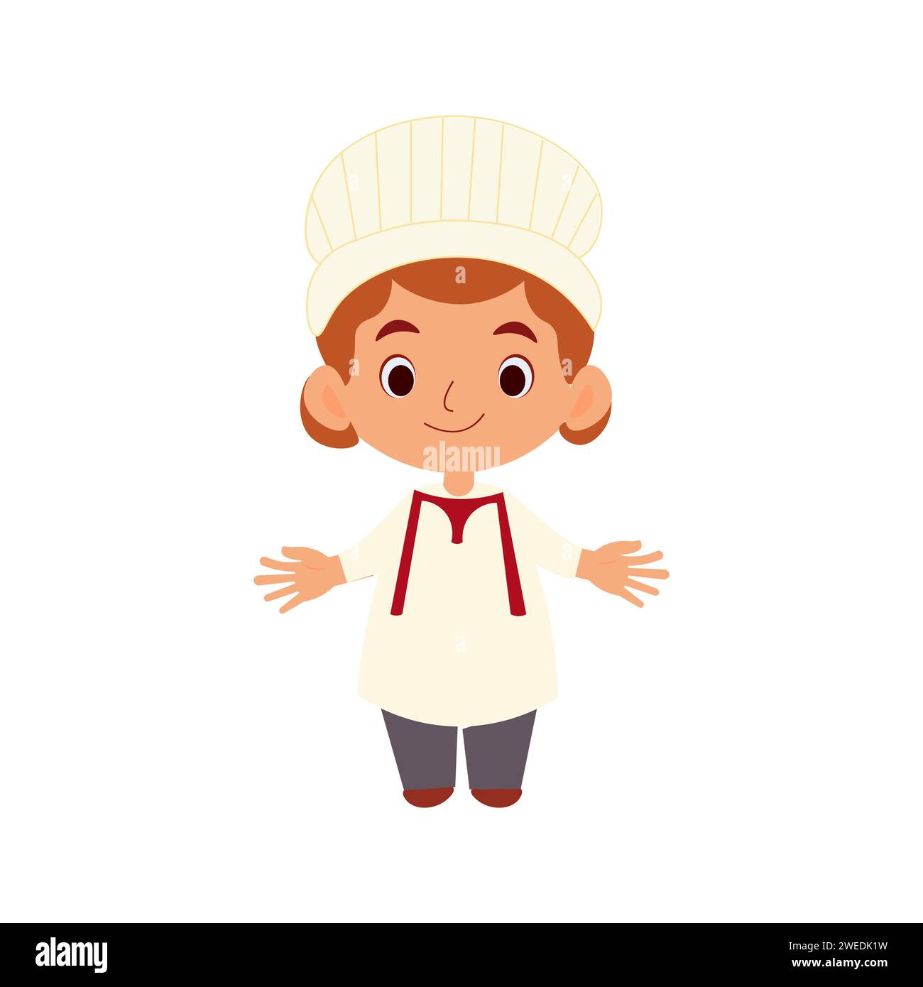 children cook vector illustration. Little chef vector illustration ...