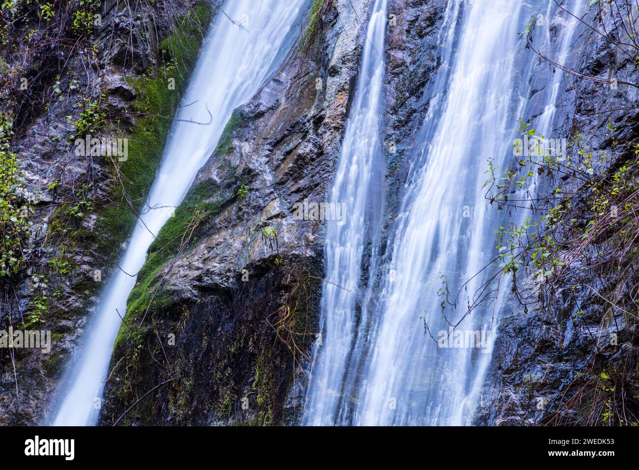 Closeup, Pfeiffer Falls, in Big Sur State Park, Big Sur, California ...