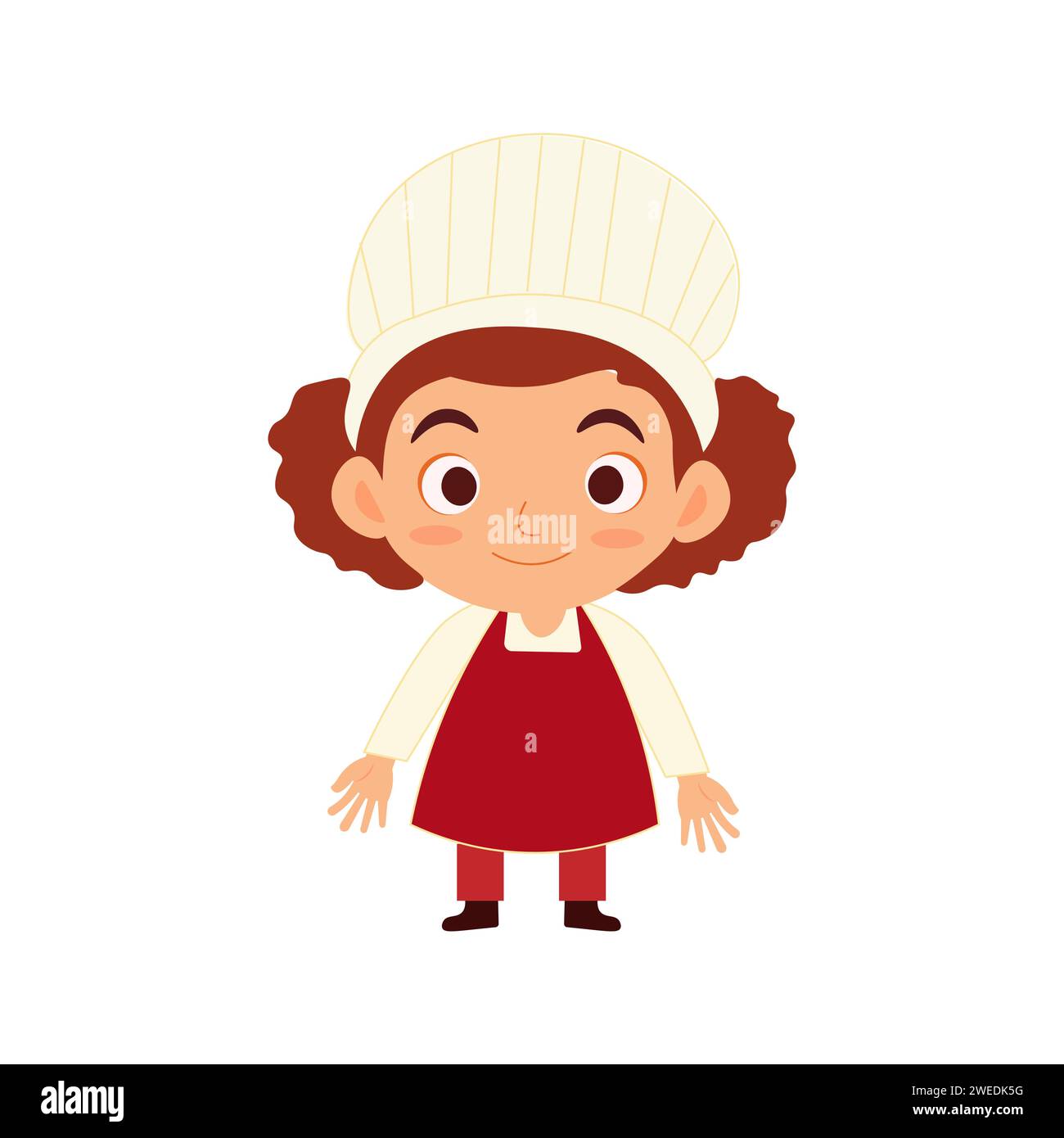 children cook vector illustration. Little chef vector illustration ...