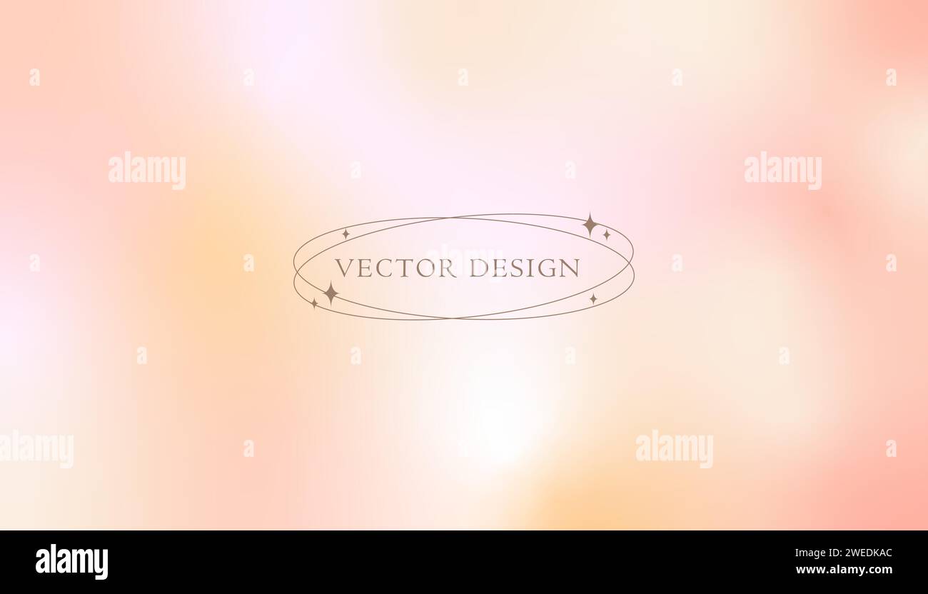 Retro Gradient Background Minimalist Vector Illustration Soft Blur Card Pastel Abstract