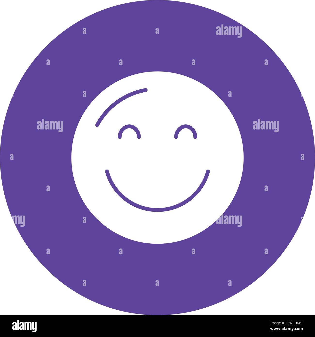 Relieved Face icon vector image Stock Vector Image & Art - Alamy