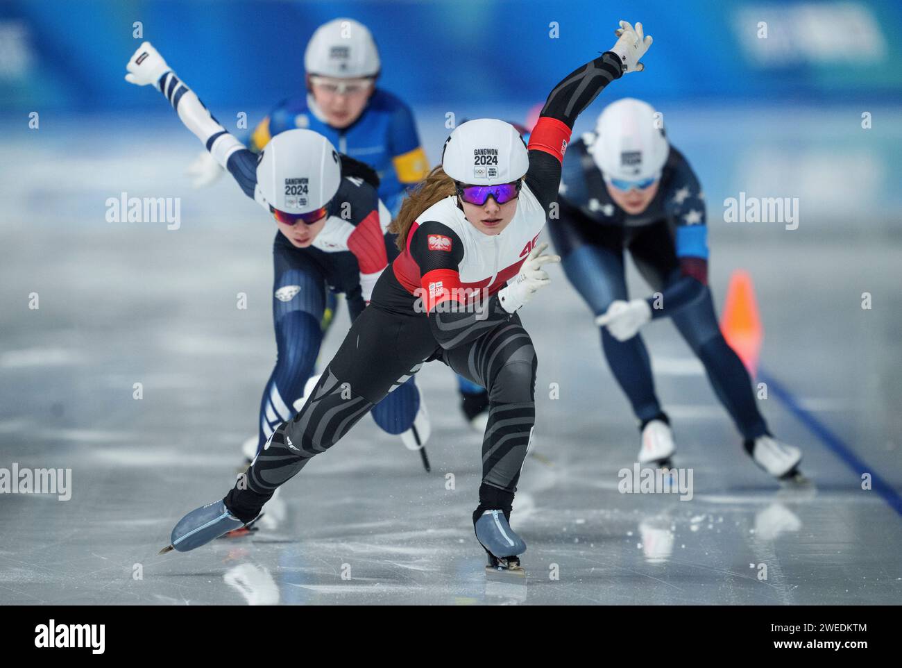 In this photo provided by Olympic Information Services, Hanna Mazur of ...