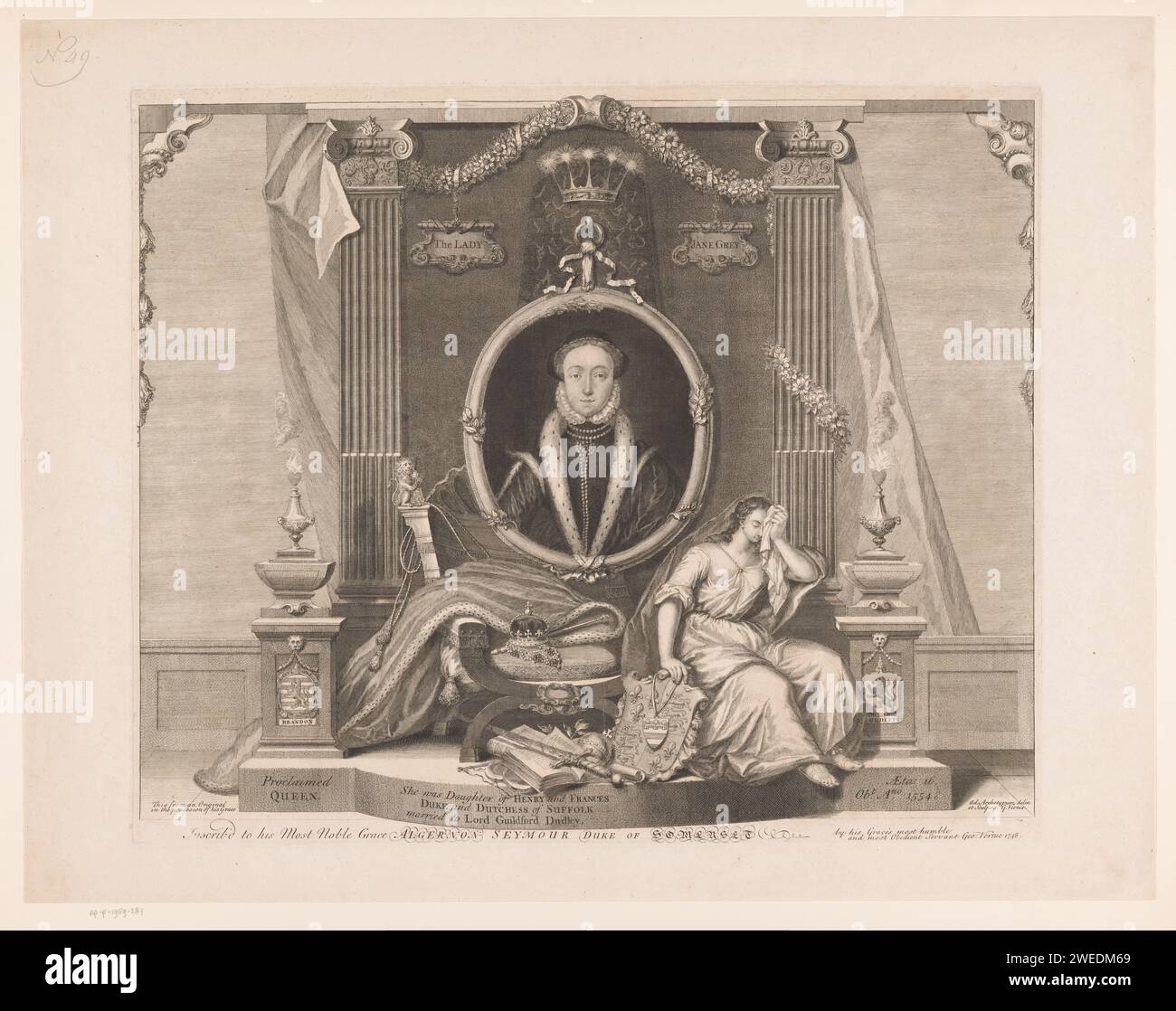 Portrait of Elizabeth I of England, George Vertue, After Anonymous ...