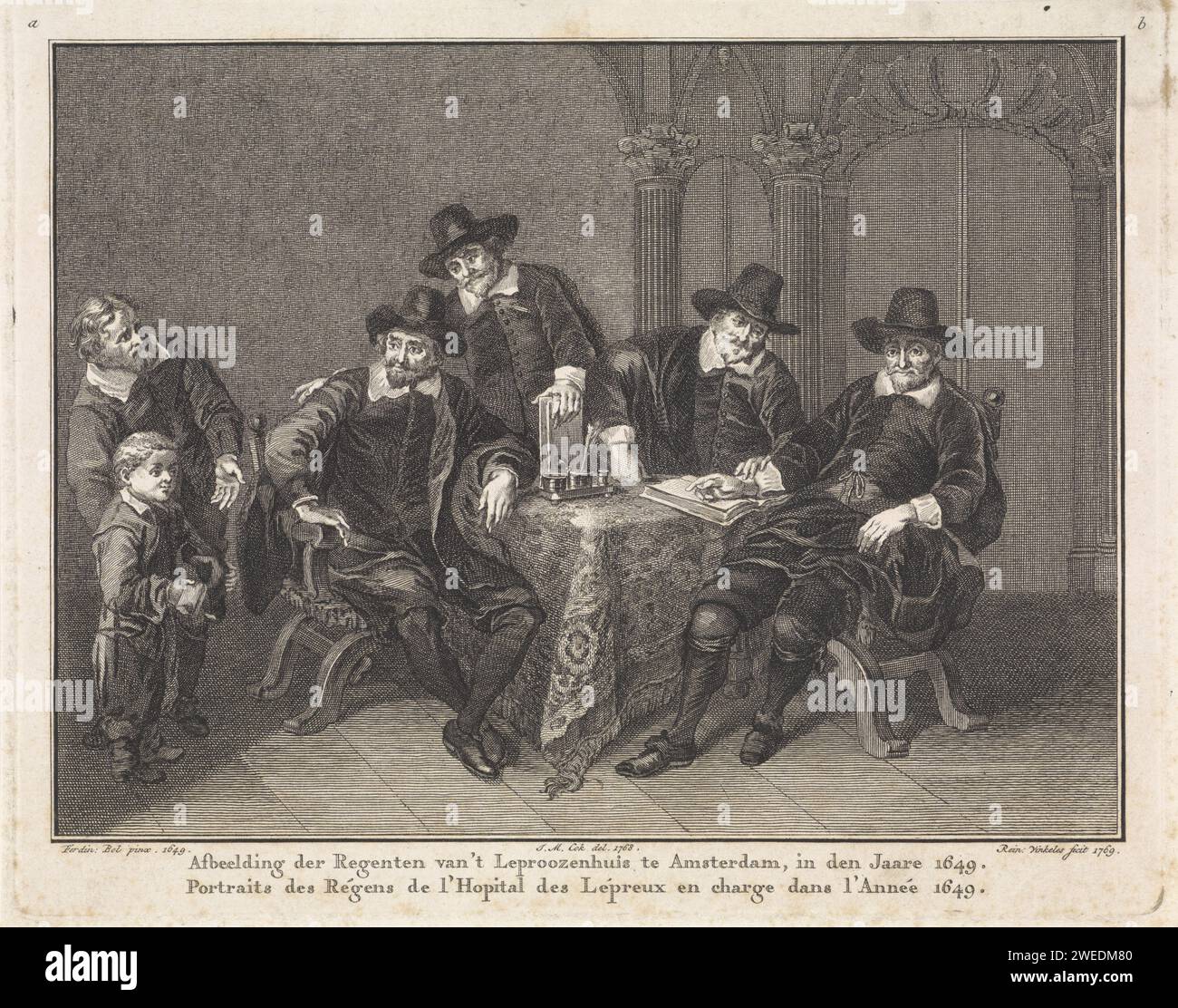Regents of the Leprozenhuis in Amsterdam, Reinier Vinkeles (I), After ...