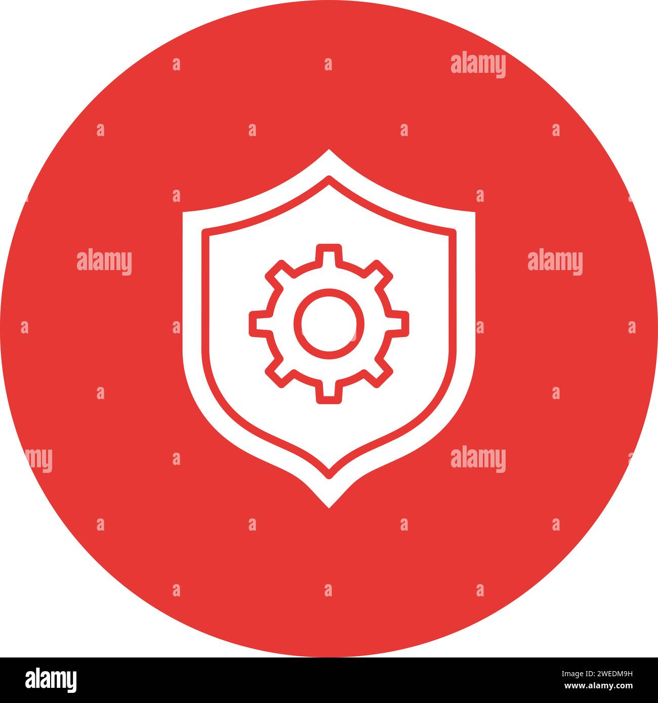 Security Settings icon vector image Stock Vector Image & Art - Alamy