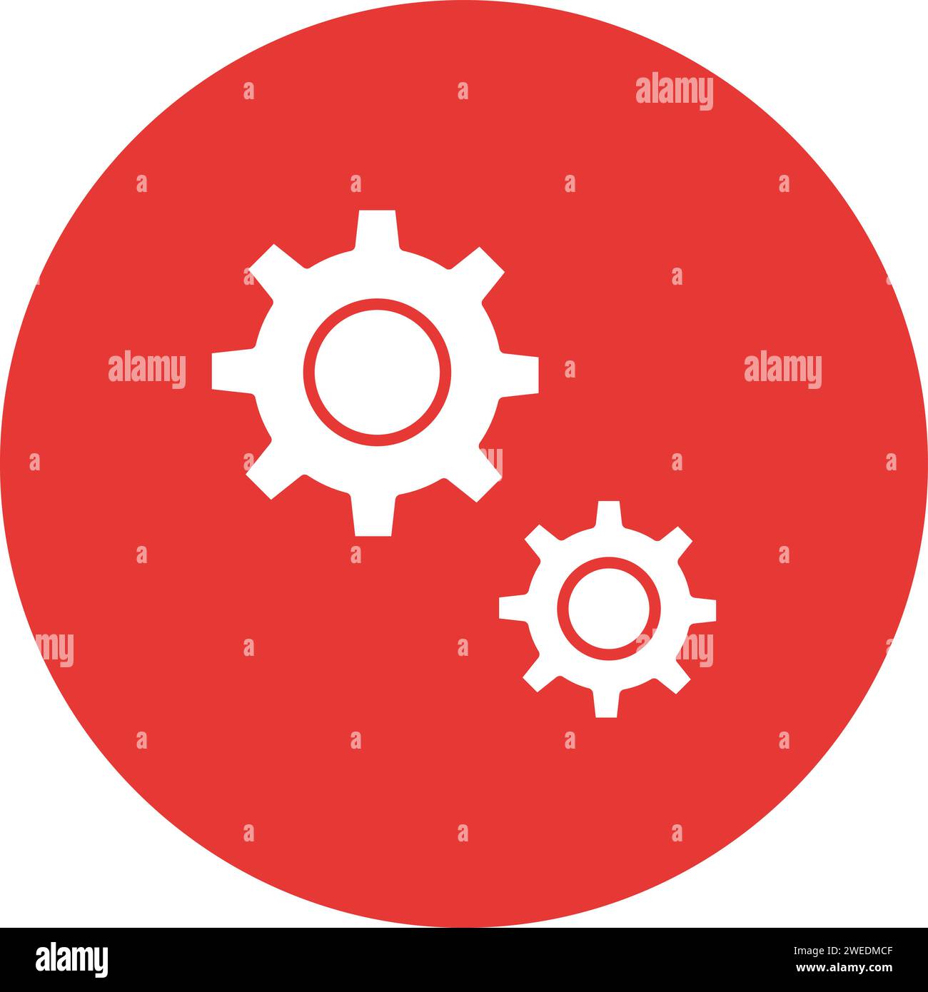 Settings icon vector image Stock Vector Image & Art - Alamy