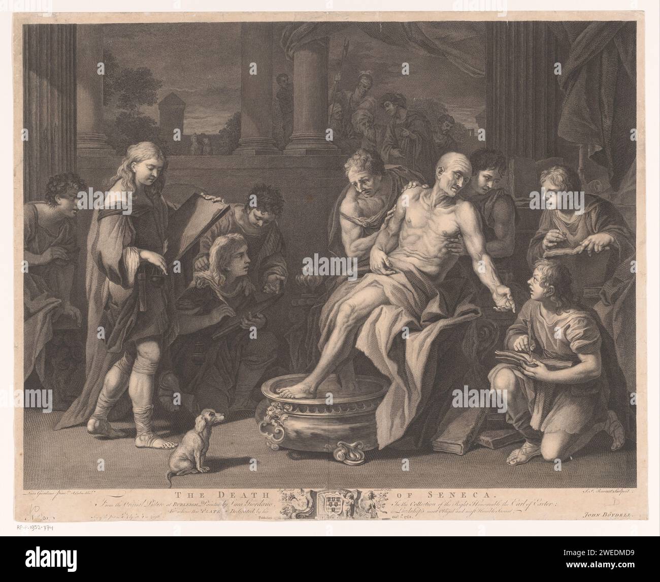 Dood Van Seneca, Simon François Ravenet (The Old), After Richard Earlom ...