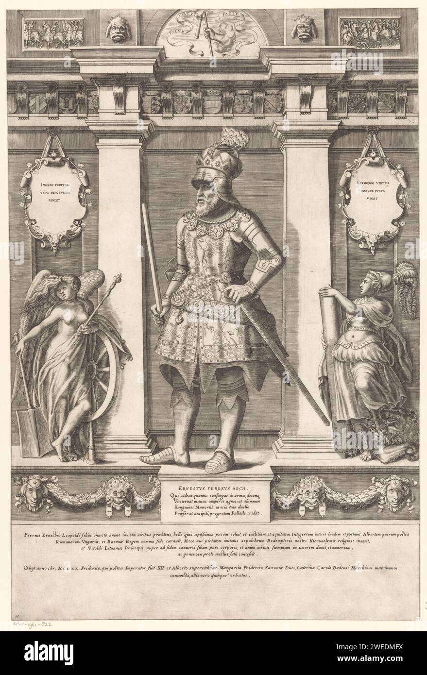 Portrait of Ernst I of Habsburg, Archduke of Austria, Gaspare Oselli ...