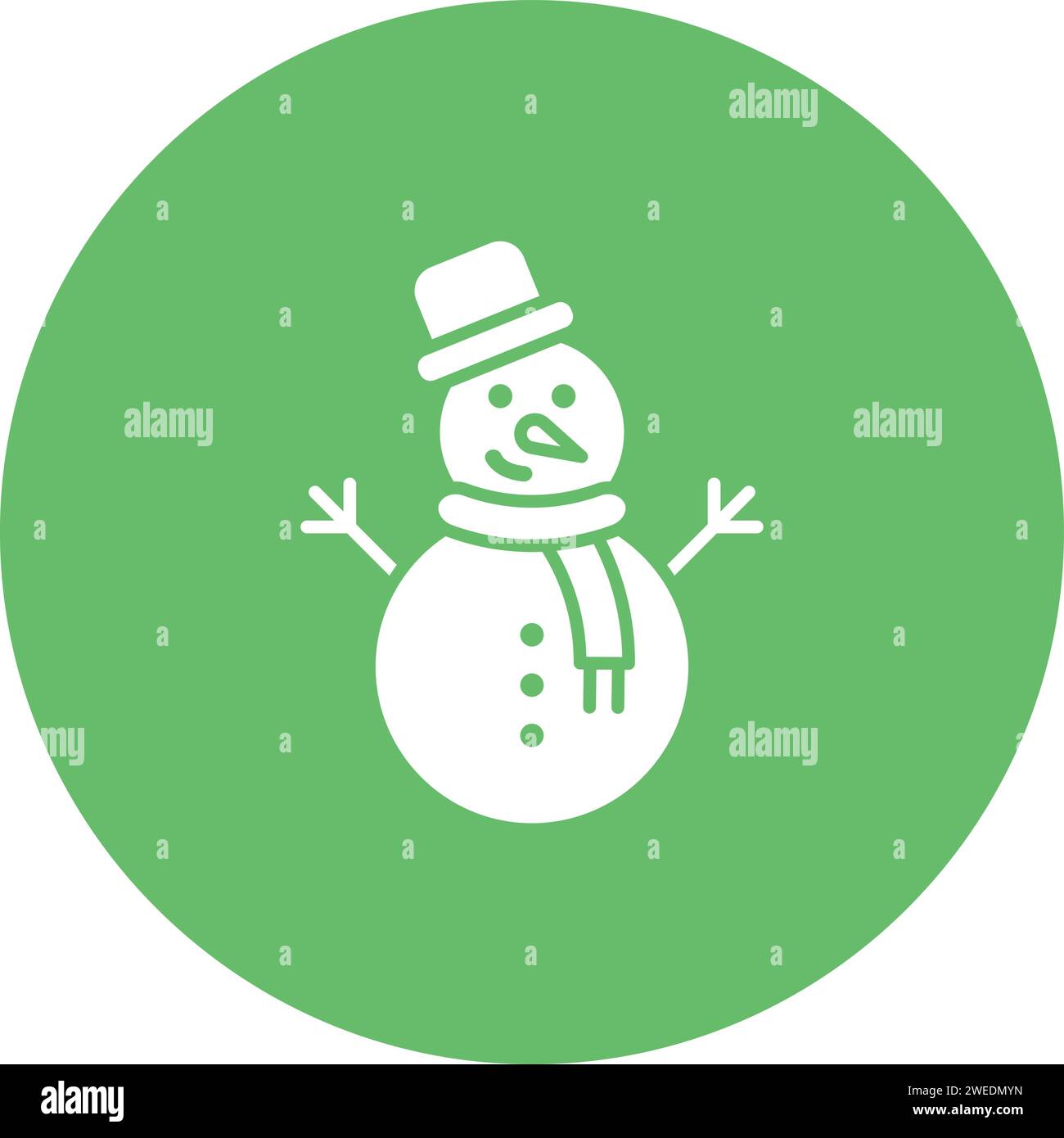 Snowman Without Snow icon vector image Stock Vector Image & Art - Alamy