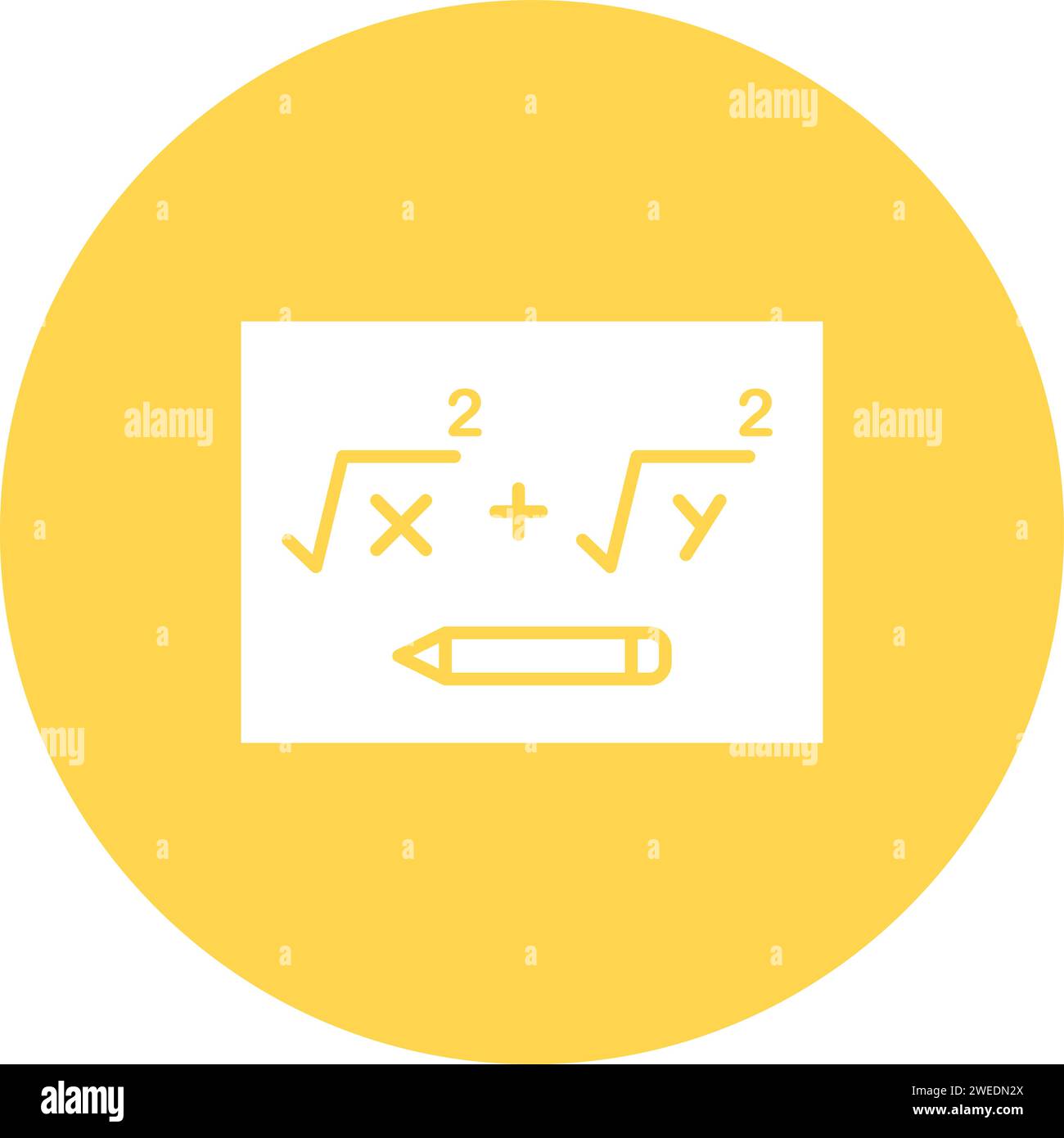 Solving Formula icon vector image Stock Vector Image & Art - Alamy