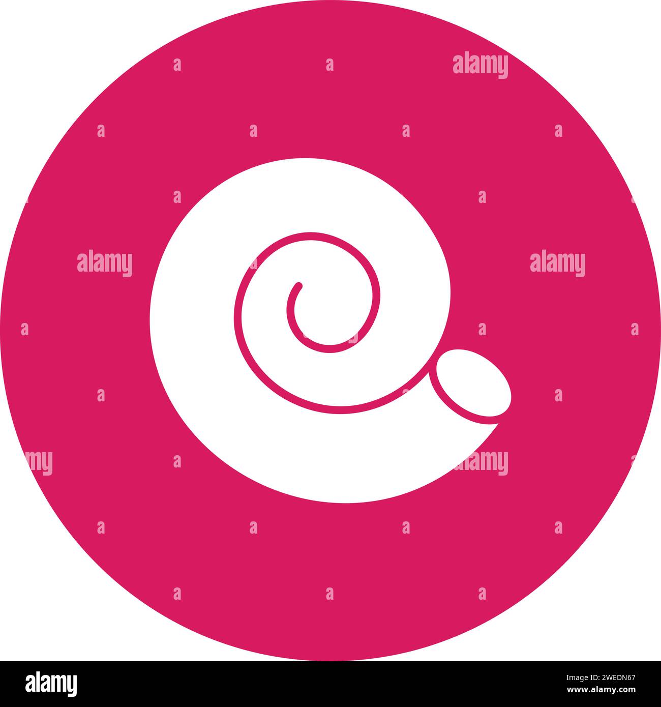 Spiral Shell icon vector image Stock Vector Image & Art - Alamy