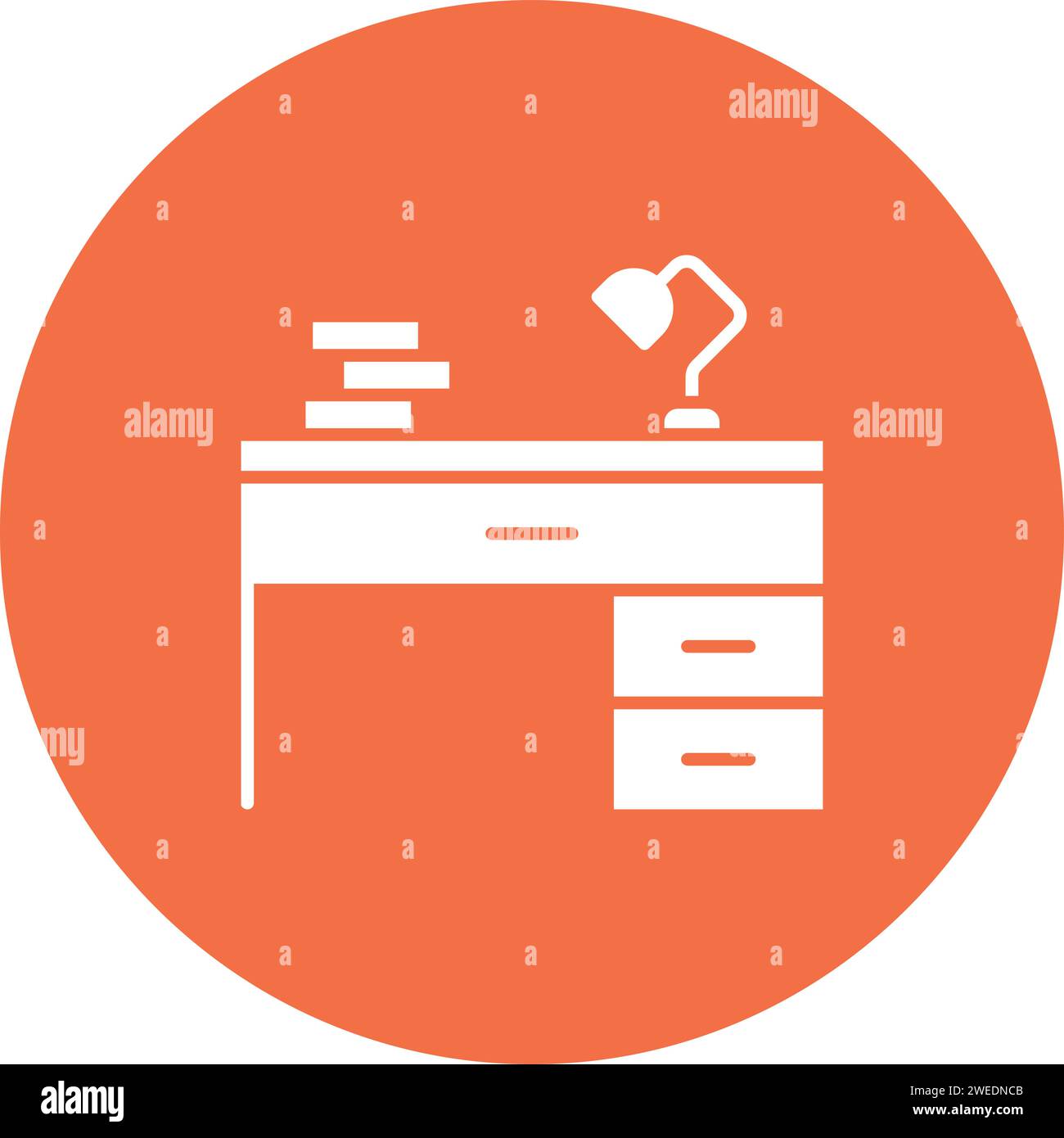 Study Desk icon vector image Stock Vector Image & Art - Alamy