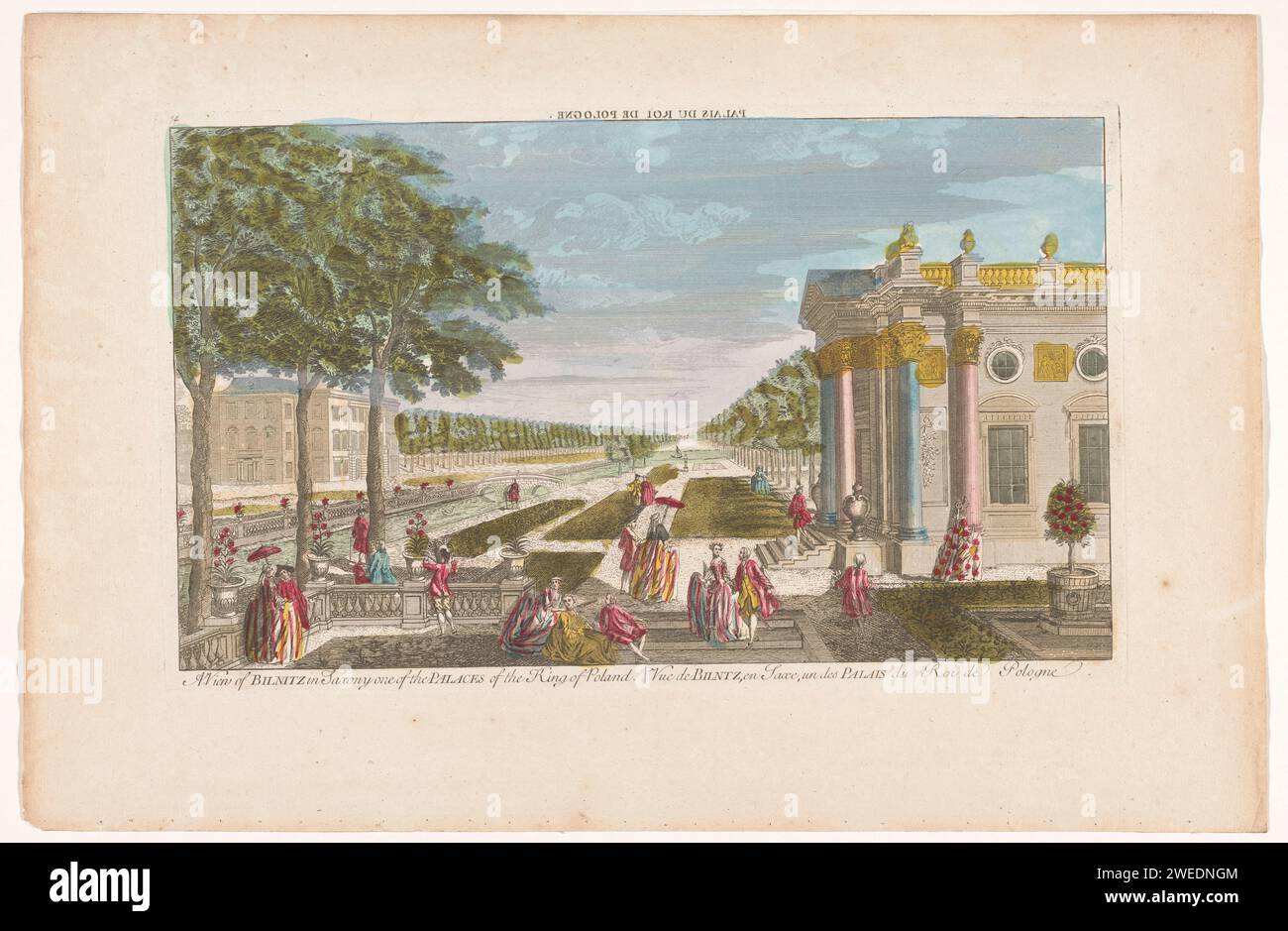 View of the Schloss Pillnitz, Anonymous, After Stevens, After Meaurer ...