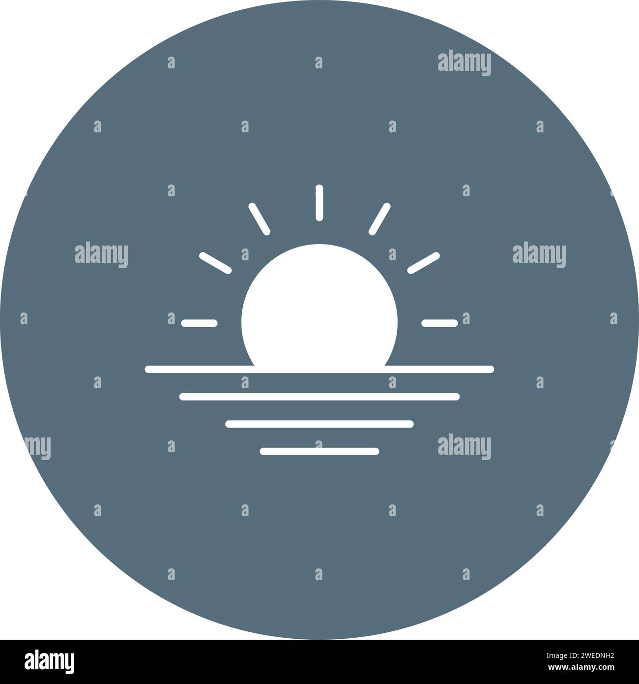 Sunset icon vector image Stock Vector Image & Art - Alamy