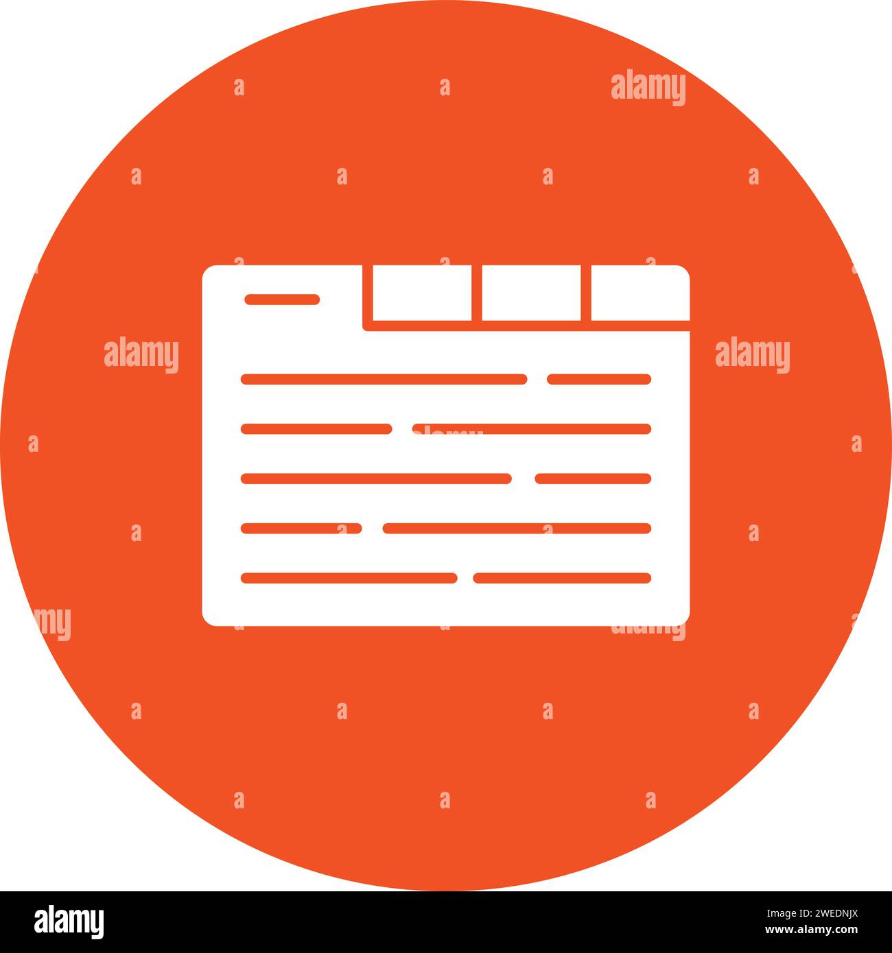 Tabs icon vector image Stock Vector Image & Art - Alamy