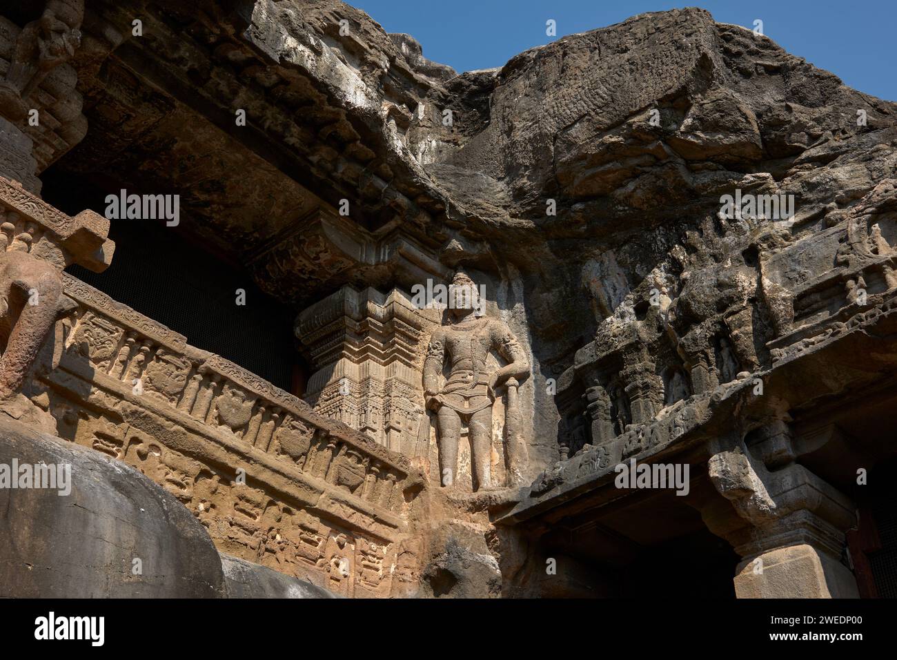 Kailasa temple Ellora caves Maharashtra India Stock Photo - Alamy