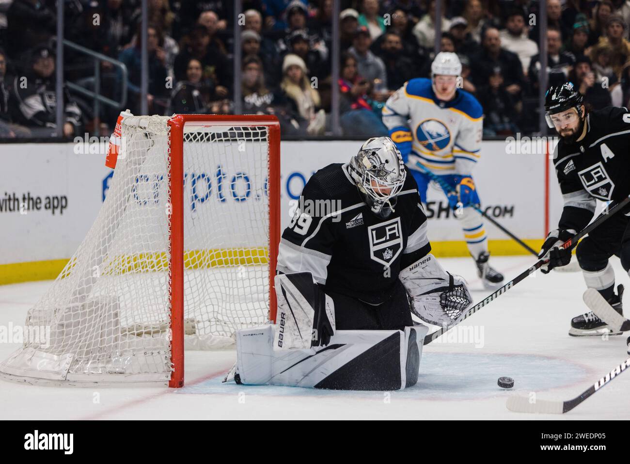 Los Angeles, California, USA. 24th Jan, 2024. CAM TALBOT of the NHL's ...