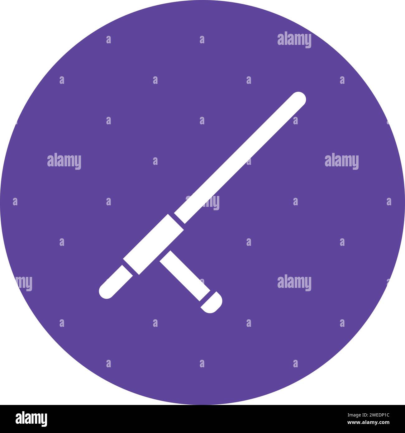 Tonfa icon vector image Stock Vector Image & Art - Alamy