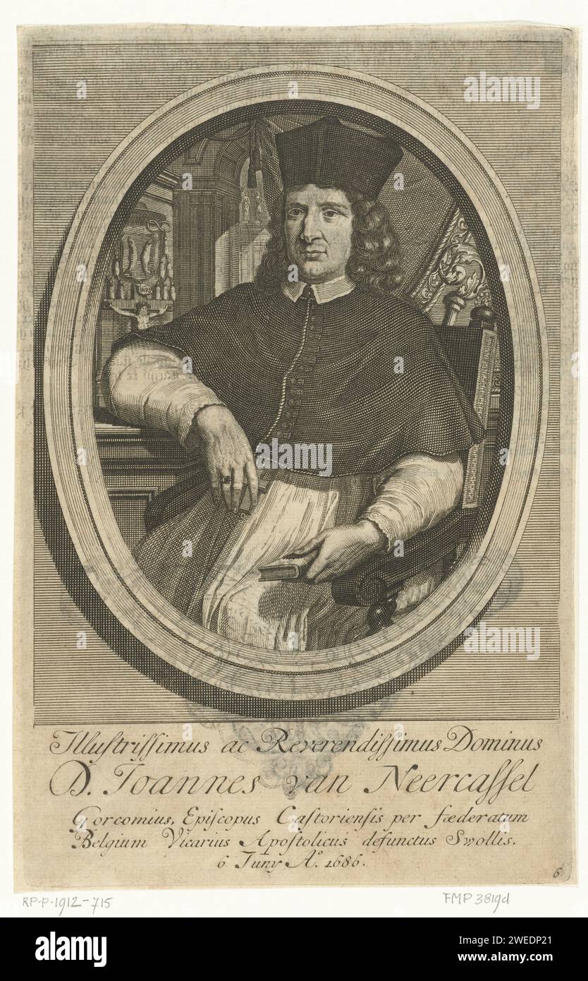 Portrait of Apostolic Vicar Johannes van Neercassel, François van ...